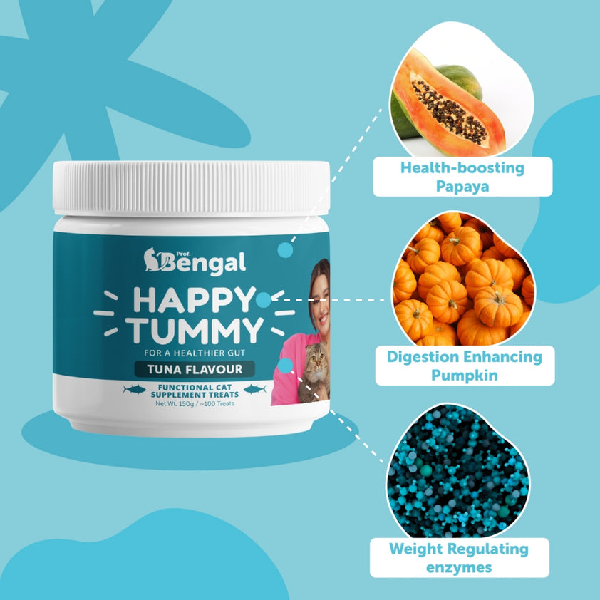 Happy Tummy & Pro Immune - Prof Bengal Cat Supplement Treats | Dr ...